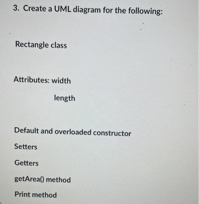 Solved Need help creating UML diagrams for each of these 3 | Chegg.com