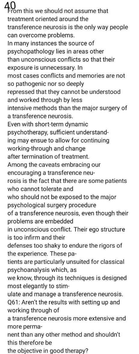 40 From this we should not assume that treatment | Chegg.com