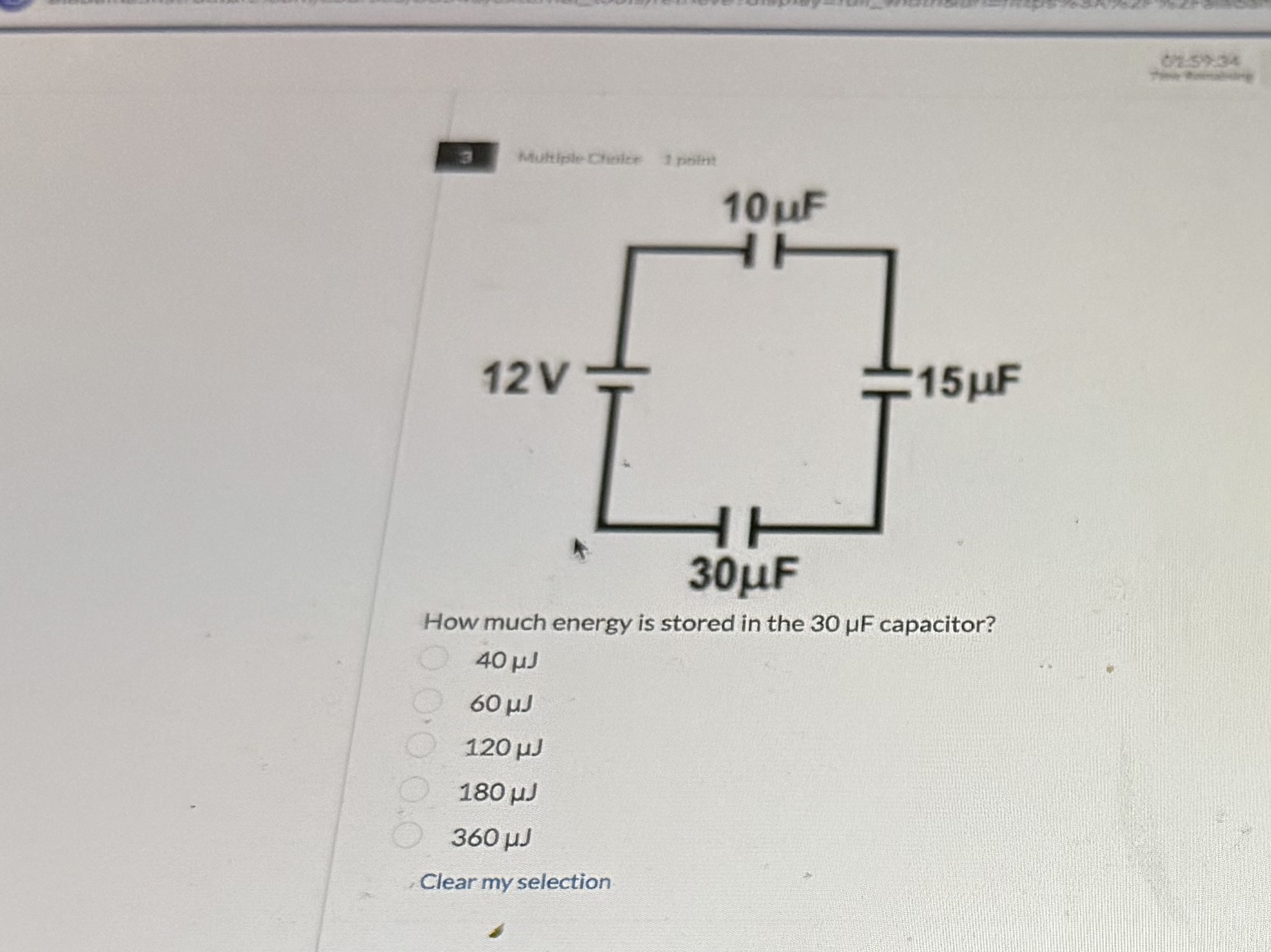 Solved d) 59.34thine wimfitiveHow much energy is stored in | Chegg.com