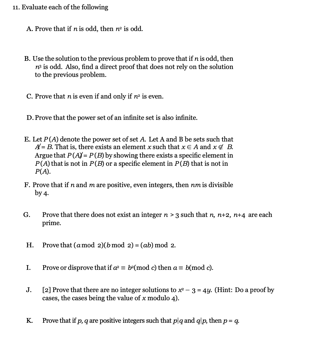 Solved Please answer all of ﻿the following questions(Q11) | Chegg.com