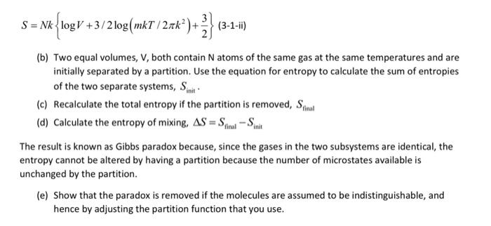 Solved Assume that the partition function that describes N | Chegg.com