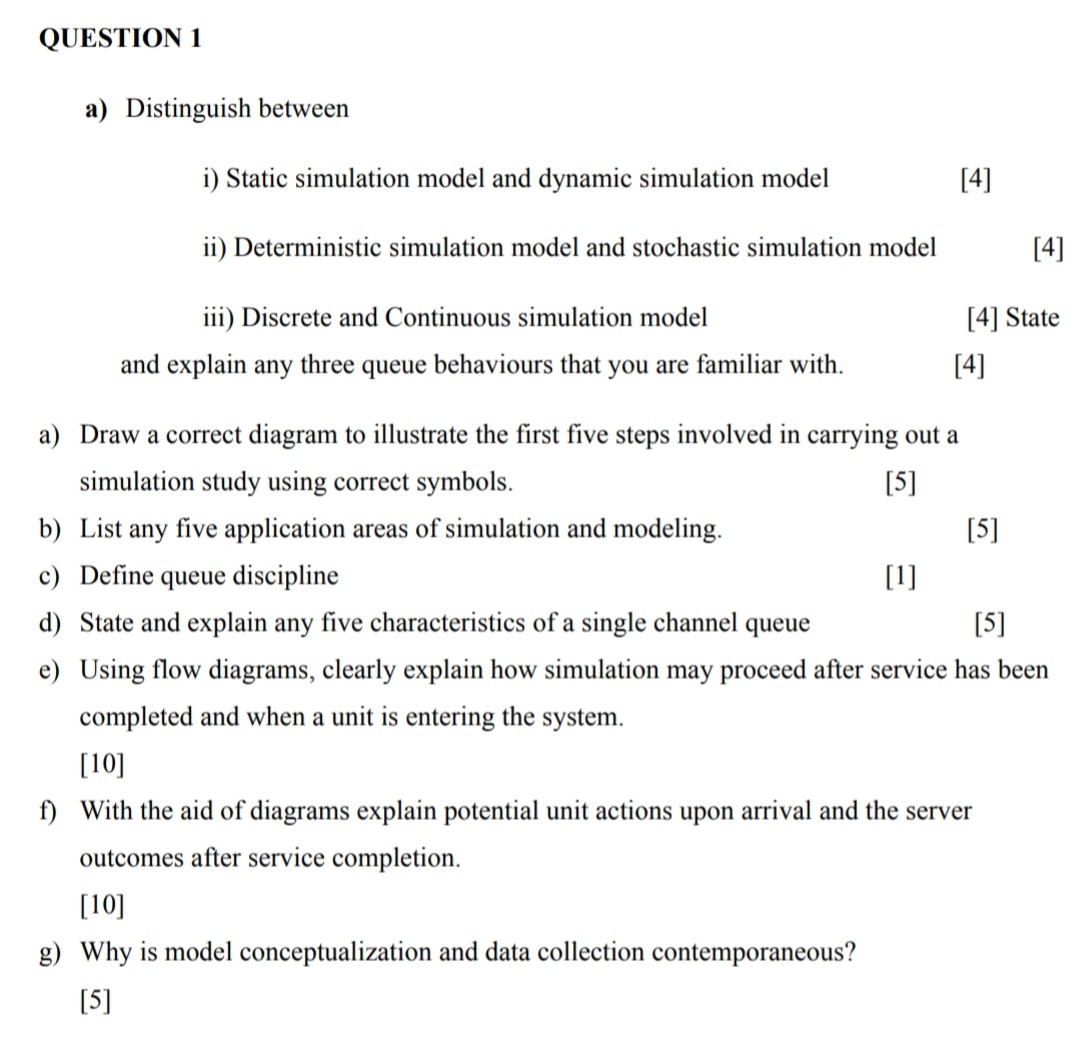 Solved QUESTION 1a) ﻿Distinguish betweeni) ﻿Static | Chegg.com