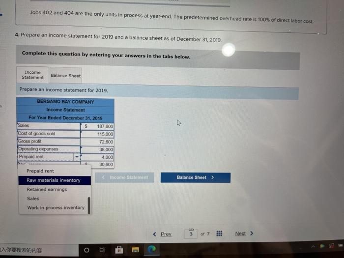 Solved Jobs 402 and 404 are the only units in process at | Chegg.com