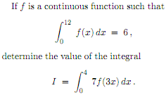 Solved If f is a continuous function such that f(x) dx = 6, | Chegg.com