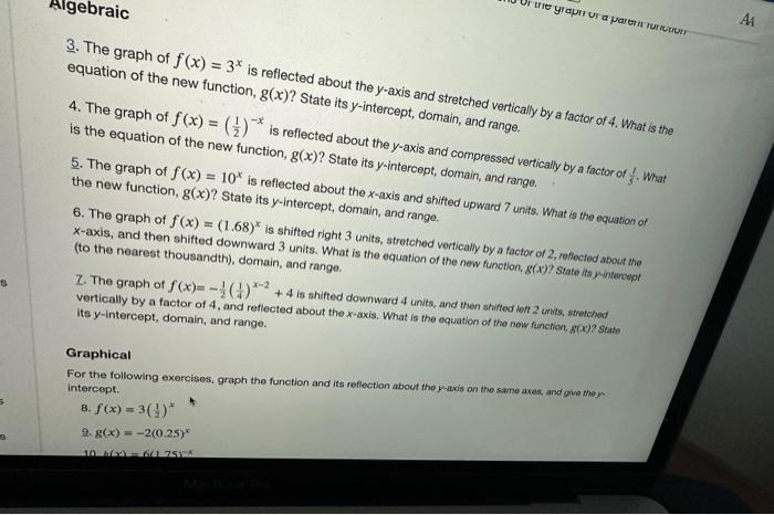 Solved For the following exercises, evaluate the exponential | Chegg.com