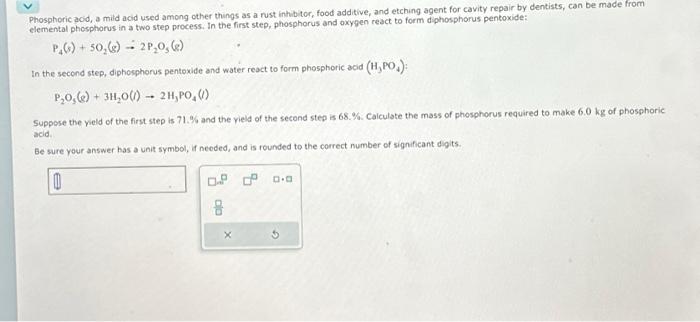 Solved elemental phosphorus in a two step process. In the | Chegg.com