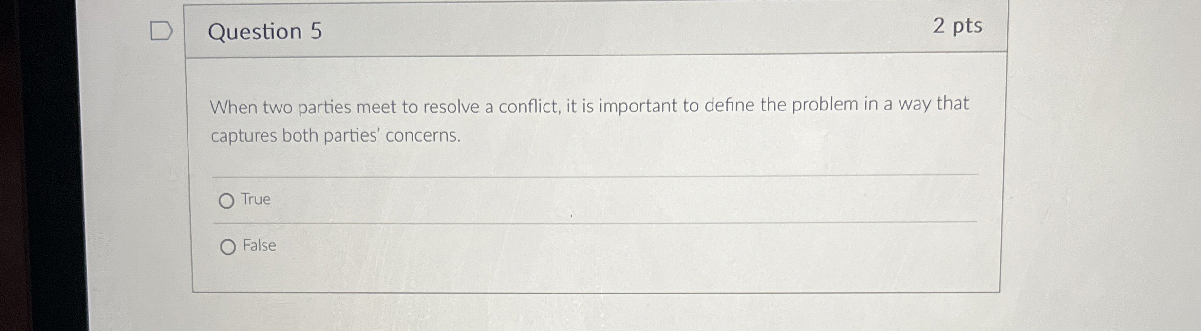 Solved Question 52 ﻿ptsWhen two parties meet to resolve a | Chegg.com