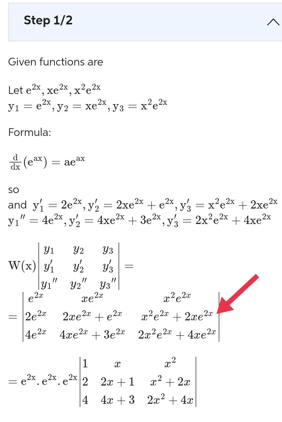 Solved Given functions are Let \\( \\mathrm{e}^{2 | Chegg.com