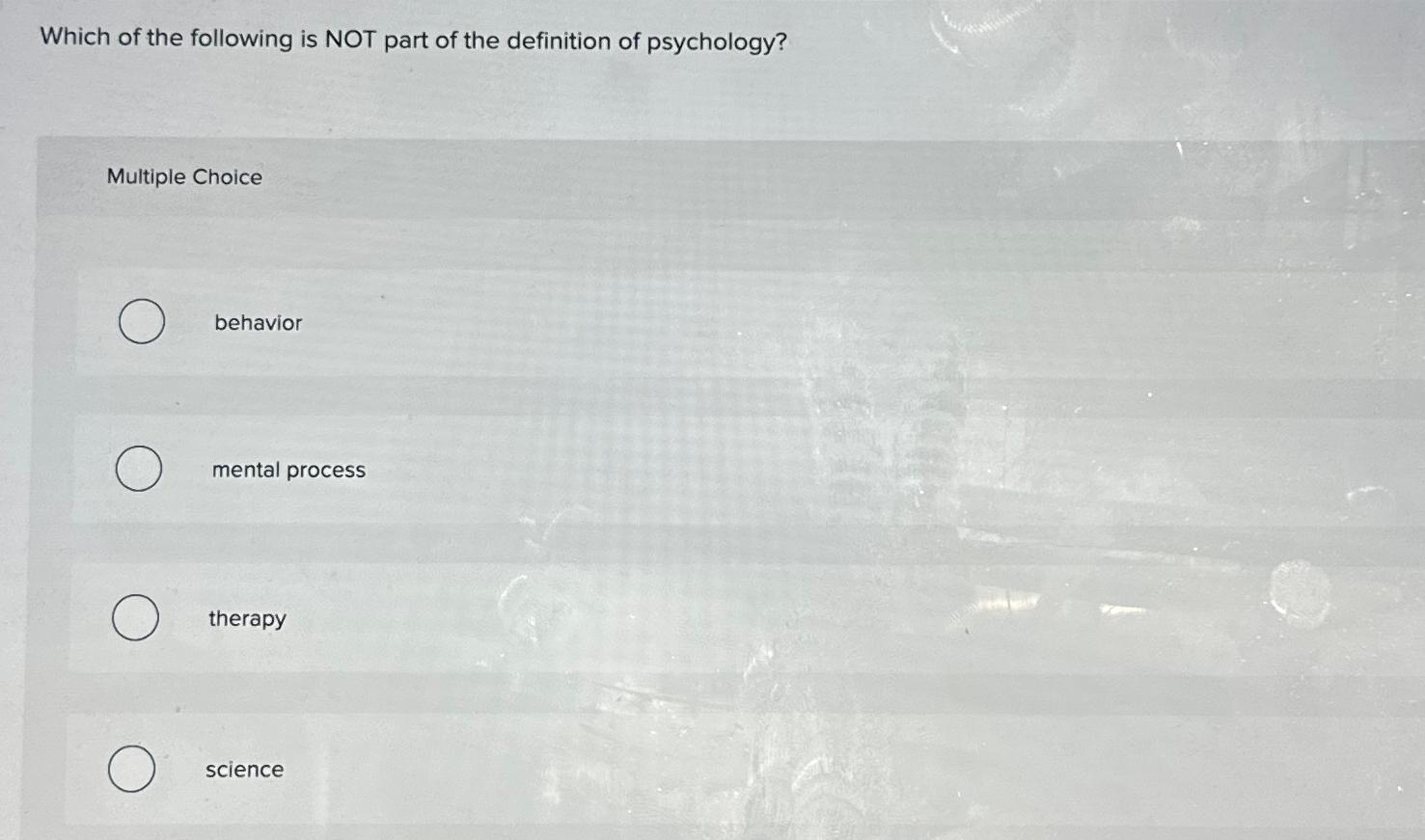 Solved Which of the following is NOT part of the definition | Chegg.com