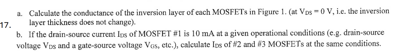 Solved VDS=0V, i.e. ﻿the inversionlayer thickness does not | Chegg.com