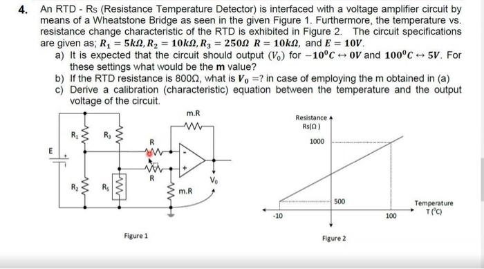 Solved An RTD - Rs (Resistance Temperature Detector) is | Chegg.com