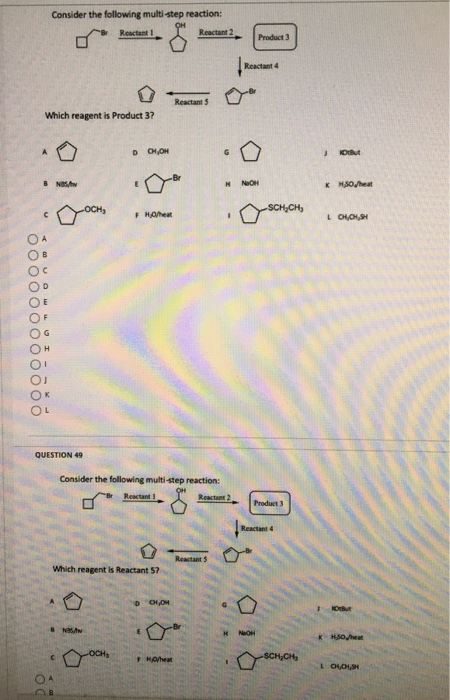Solved Consider the following multi-step reaction: Product 3 | Chegg.com