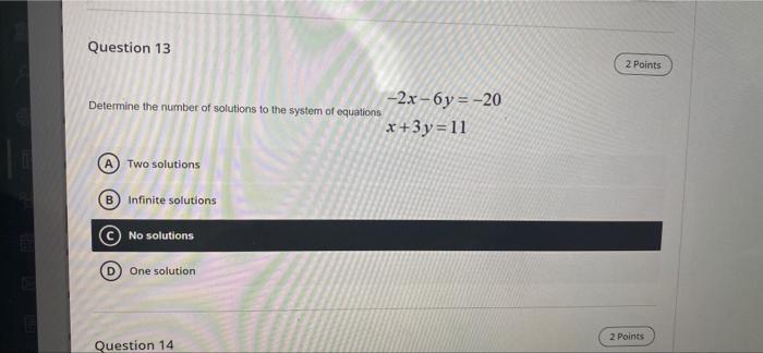 Solved 10 E Question 13 Determine the number of solutions to | Chegg.com Solved 10 E Question 13 Determine the number of solutions to | Chegg.com