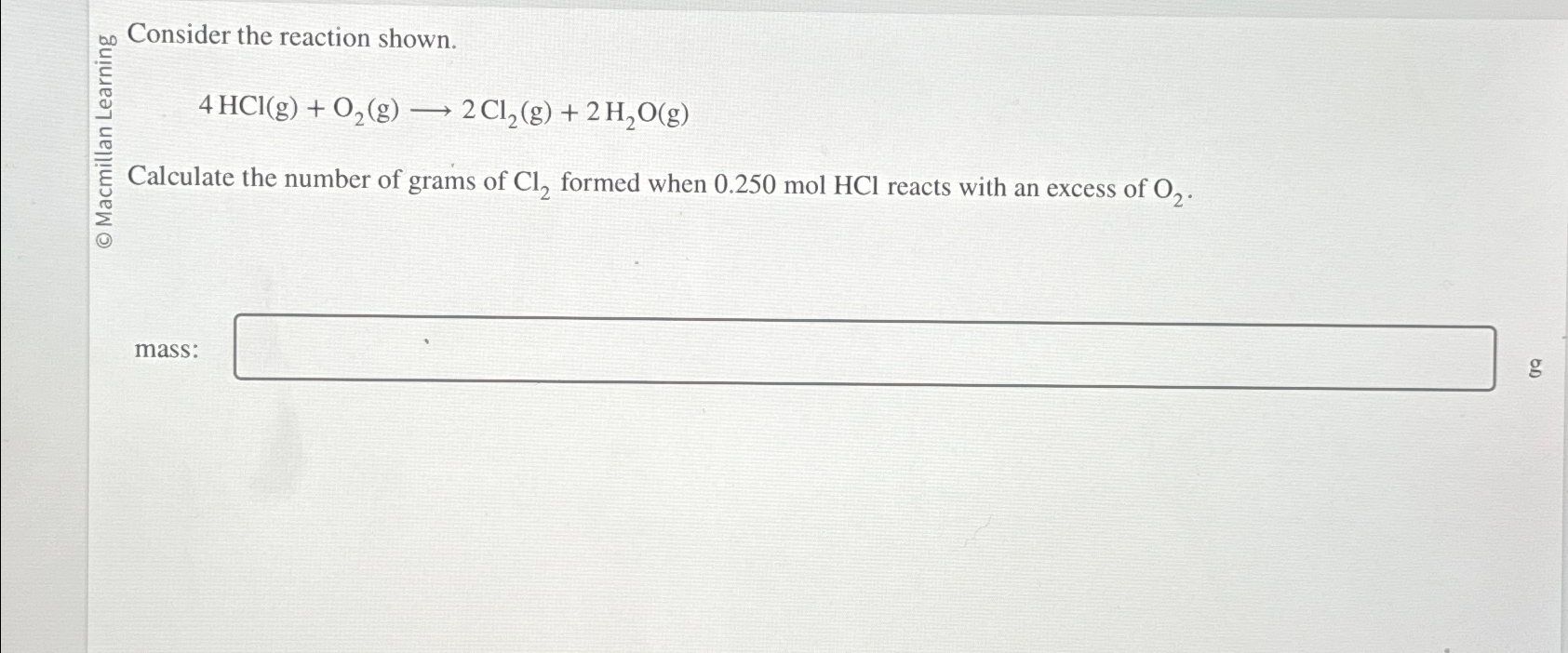Solved Consider the reaction | Chegg.com