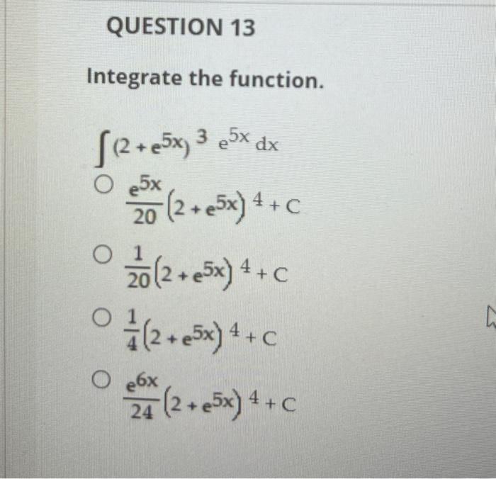 Solved Integrate the function. | Chegg.com