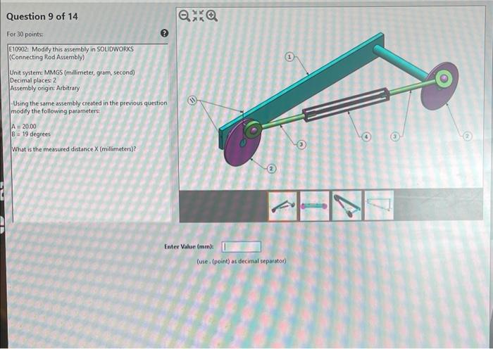 E10902: Modify this assembly in SOLIDWORKS | Chegg.com