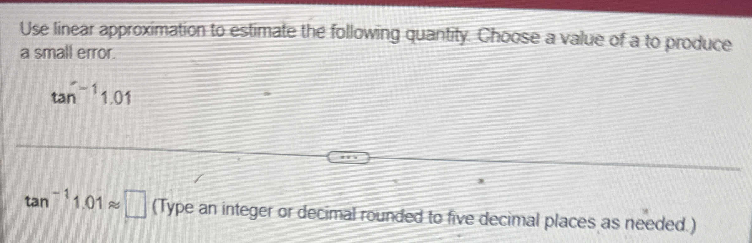 Solved Use linear approximation to estimate the following | Chegg.com