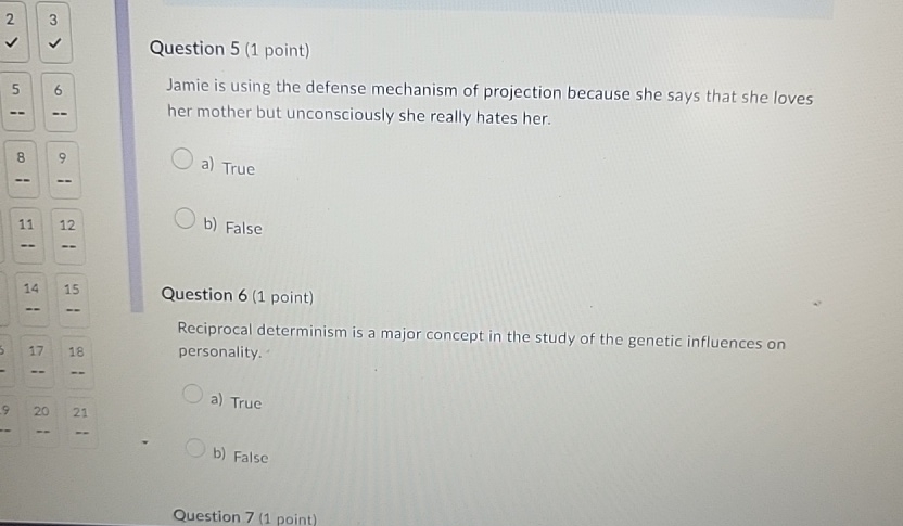 Solved Question 5 (1 ﻿point)Jamie is using the defense | Chegg.com