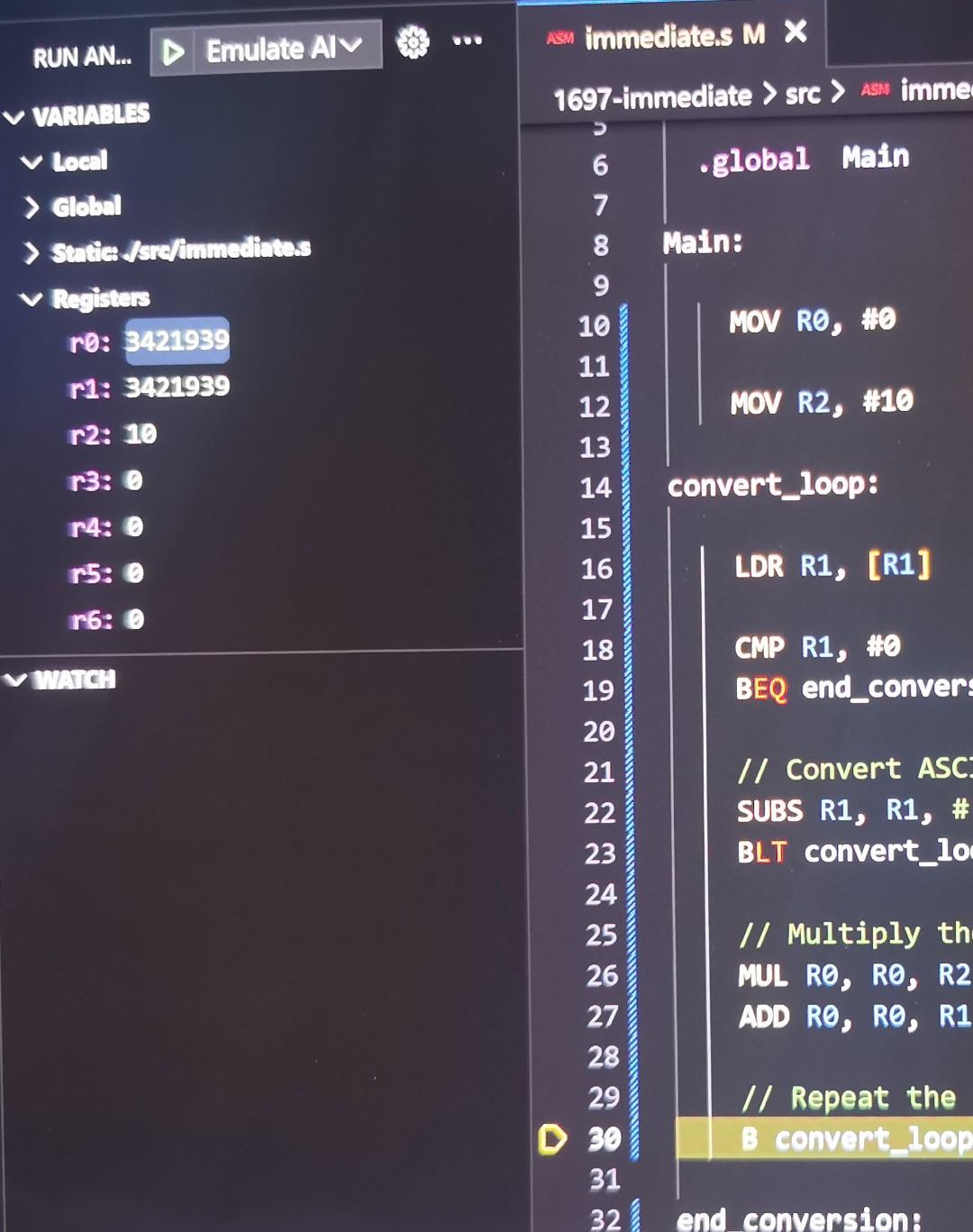 Solved Instructions When we write an ARM Assembly Language | Chegg.com