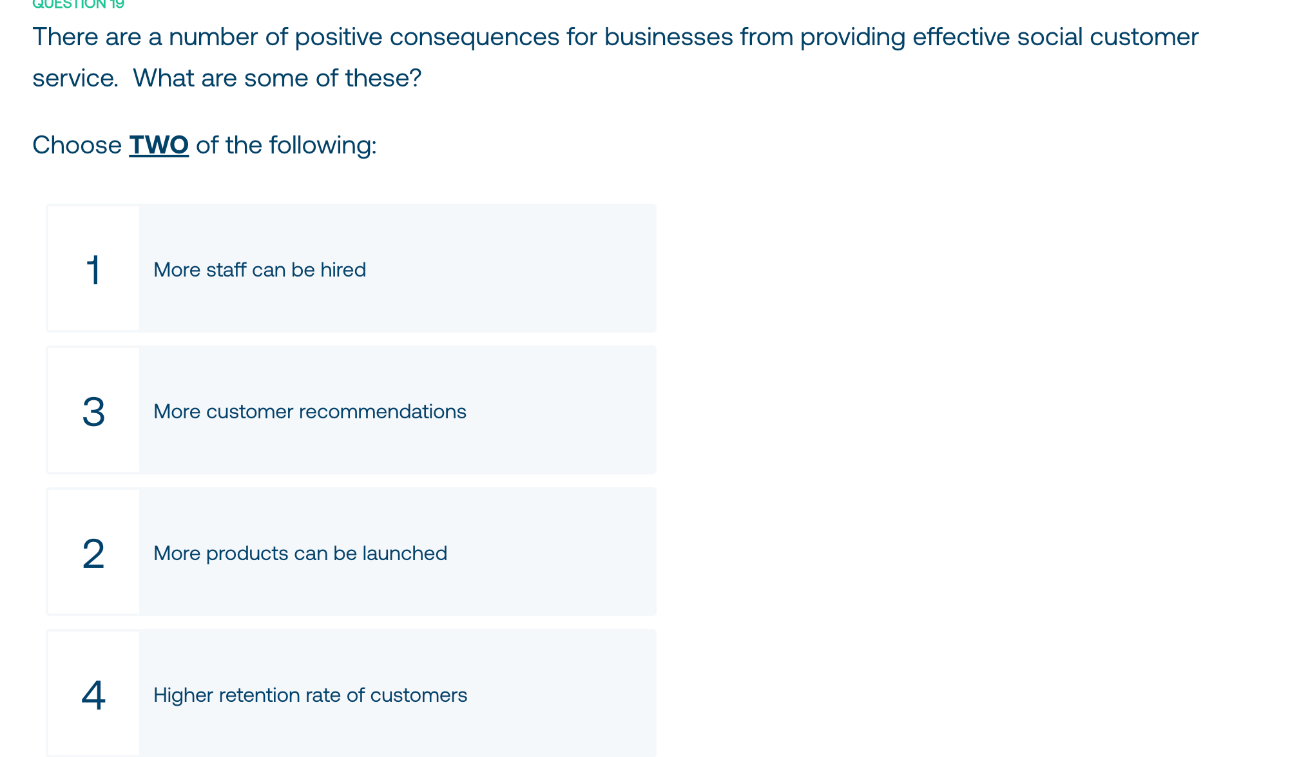 Solved There are a number of positive consequences for | Chegg.com