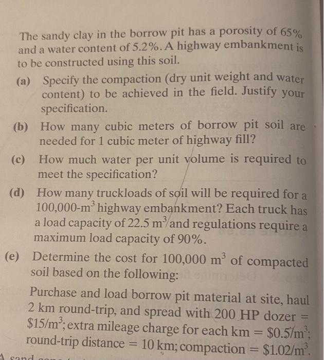 [Solved]: Assume Specific Gravity is 2.70 5.7 Standard Proct