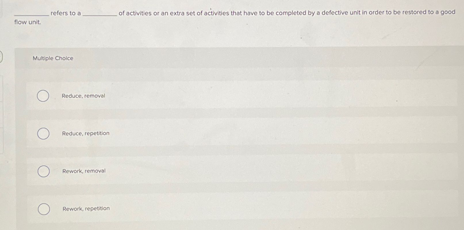 Solved refers to a of activities or an extra set of | Chegg.com