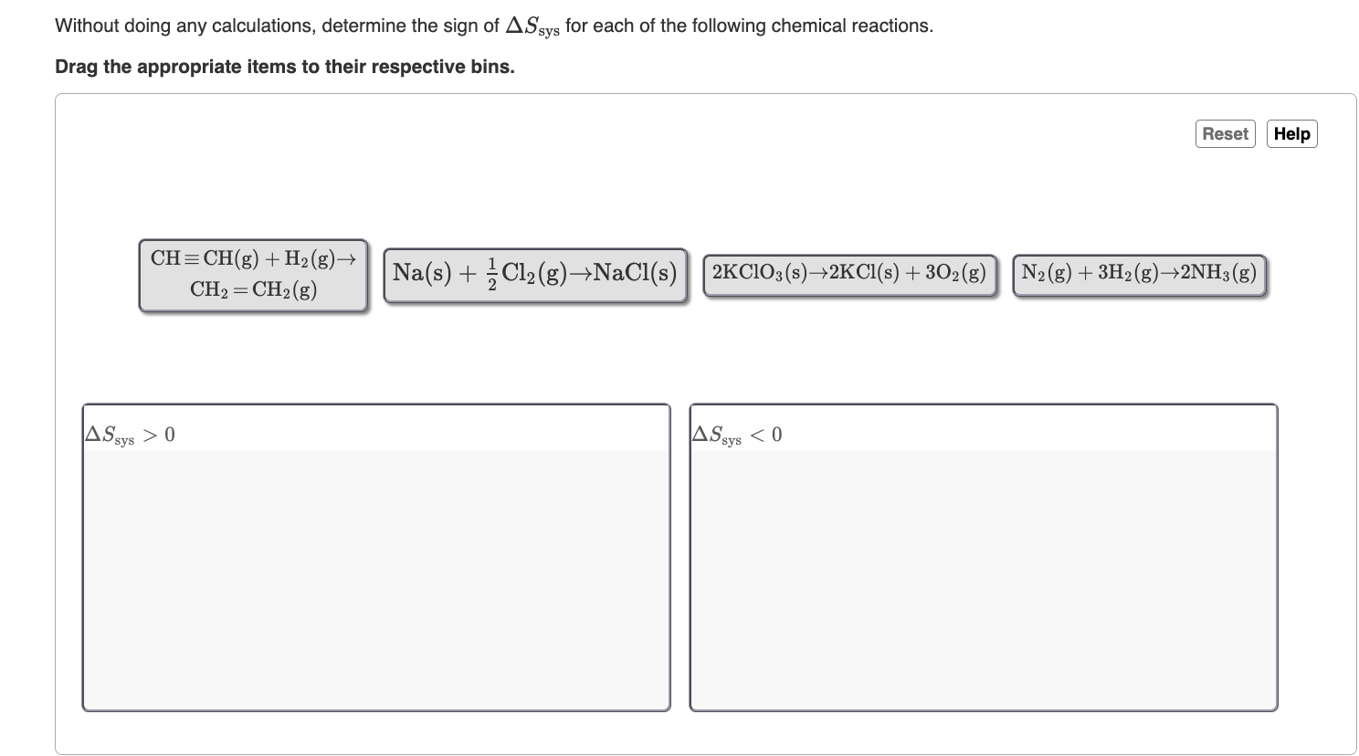 Solved Without doing any calculations, determine the sign of | Chegg.com