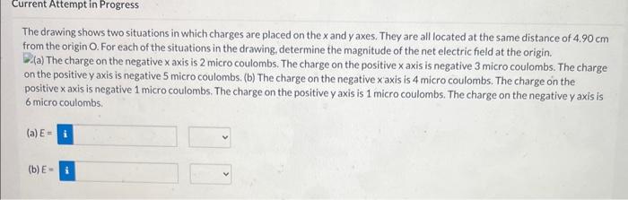 Solved The drawing shows two situations in which charges are | Chegg.com