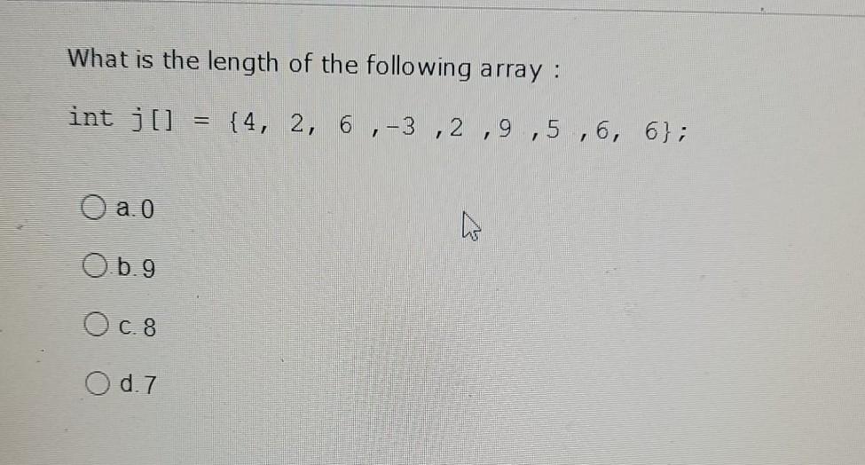 Solved Which of the following declares an array that can | Chegg.com