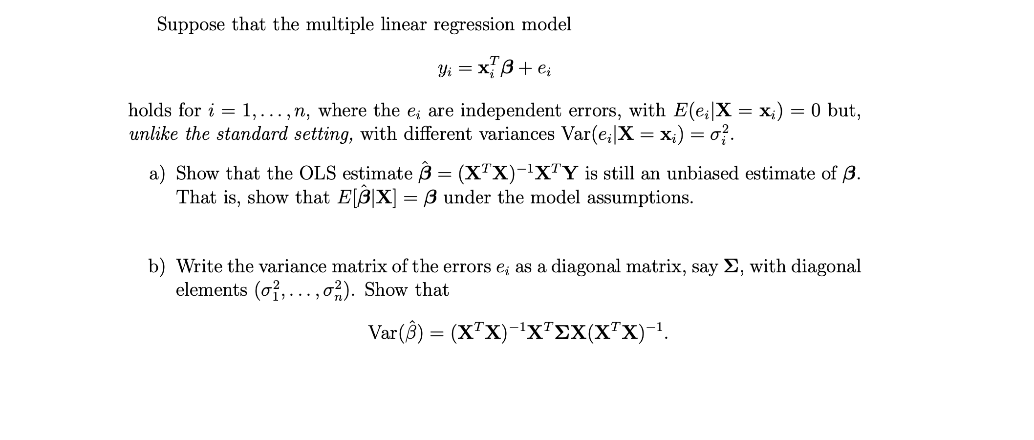 Suppose that the multiple linear regression | Chegg.com