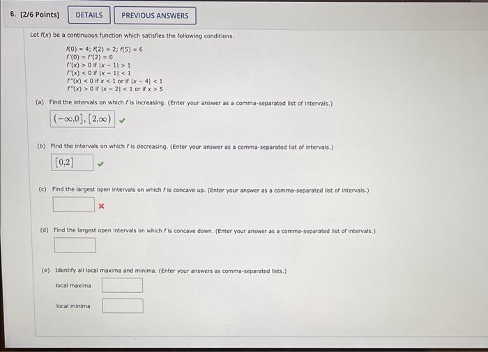 Solved Let f(x) be a continuous function which satisfies the | Chegg.com