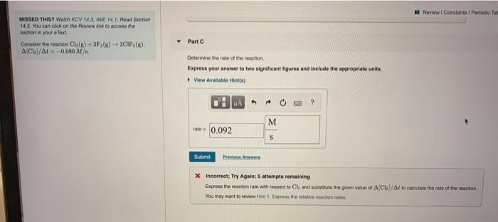 Solved Review Constants Perio Part A MISSED THIS? Watch CV | Chegg.com