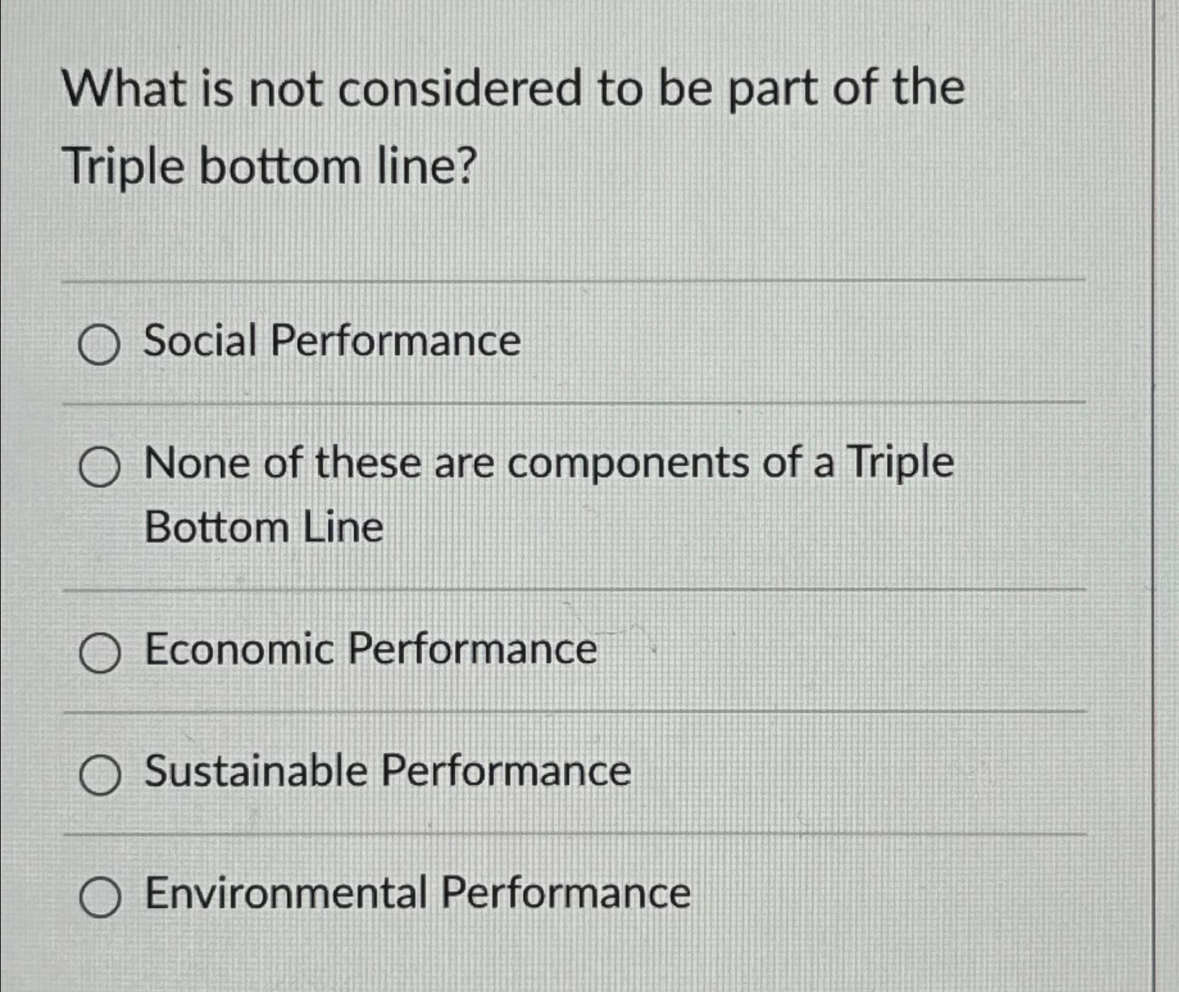 Solved What is not considered to be part of the Triple | Chegg.com