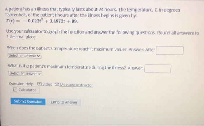 Solved A patient has an illness that typically lasts about | Chegg.com
