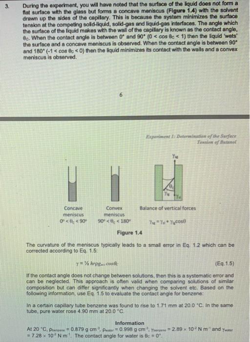 Solved 3 During the experiment, you will have noted that the | Chegg.com