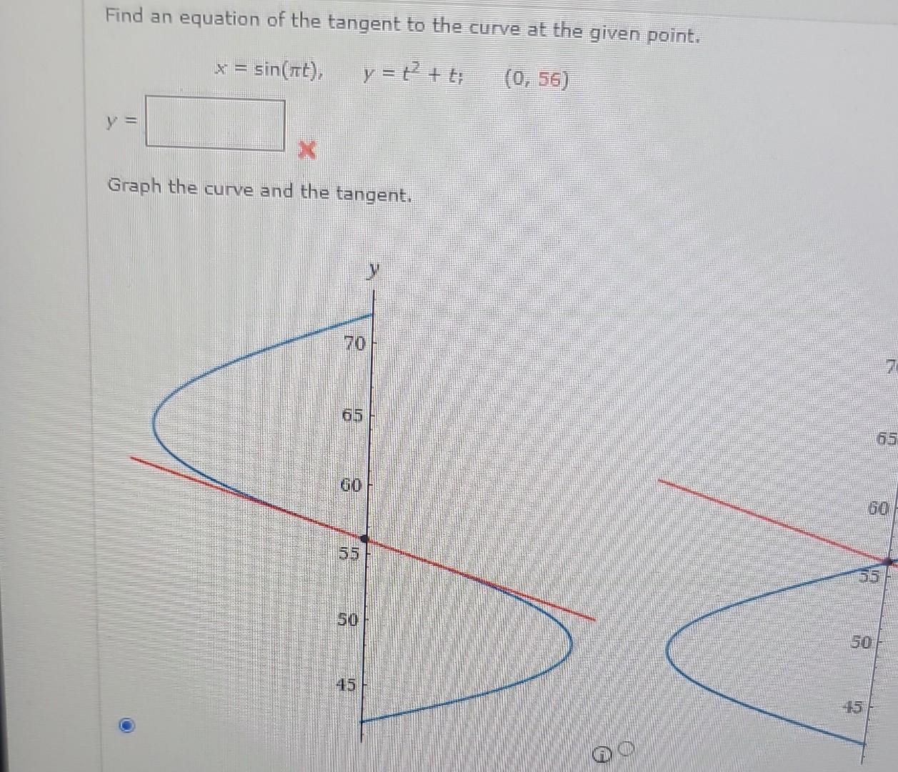 Solved Find an equation of the tangent to the curve at the | Chegg.com