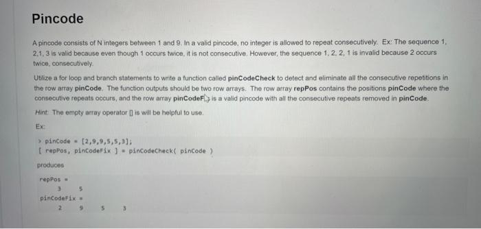 Solved A pincode consists of N integers between 1 and 9 . In | Chegg.com