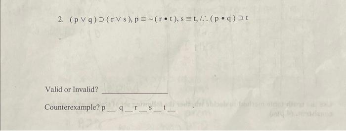 Solved instructions: Use the SHORT truth table method to | Chegg.com
