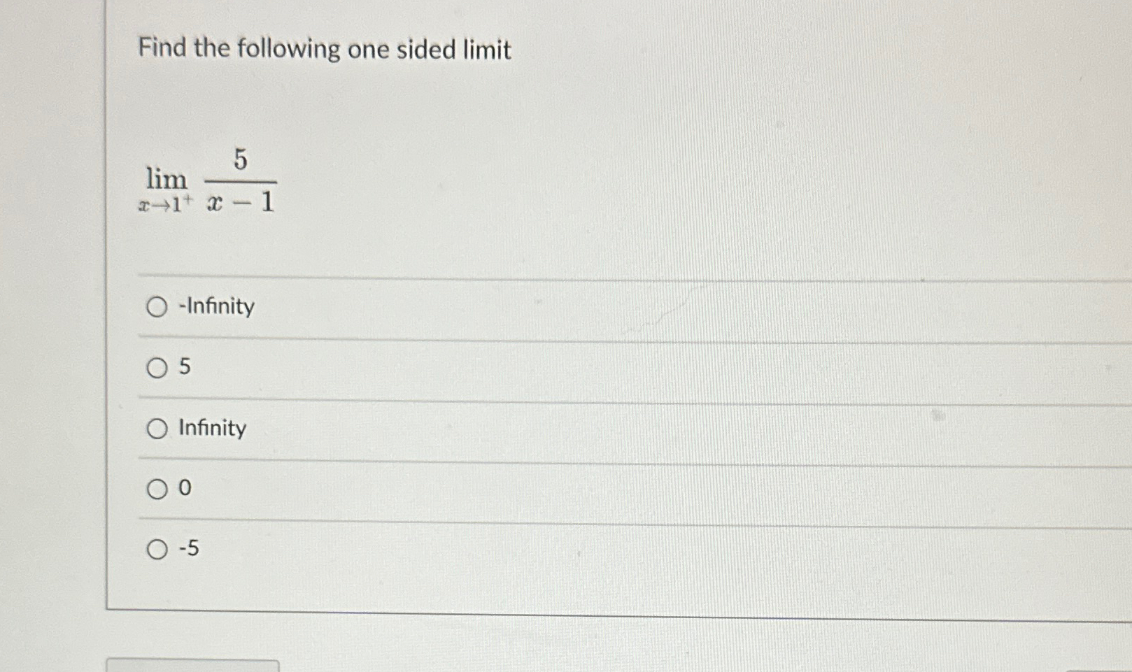 Solved Find the following one sided | Chegg.com