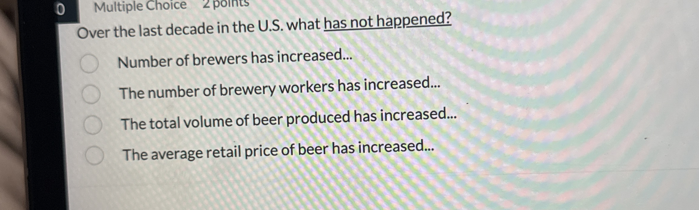 Solved Over the last decade in the U.S. ﻿what has not | Chegg.com