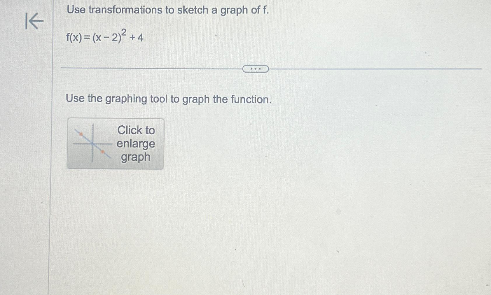Solved Use transformations to sketch a graph of | Chegg.com