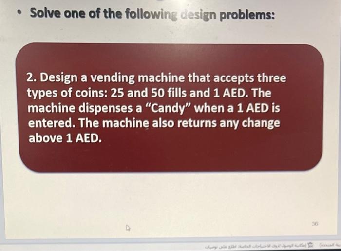 Solved Solve one of the following design problems: 2. Design | Chegg.com