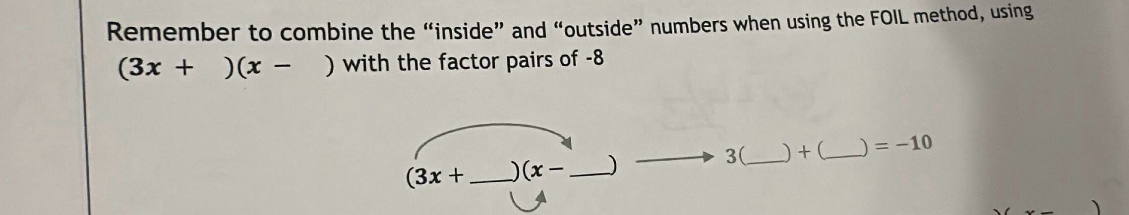 Solved Remember to combine the "inside" and "outside" | Chegg.com