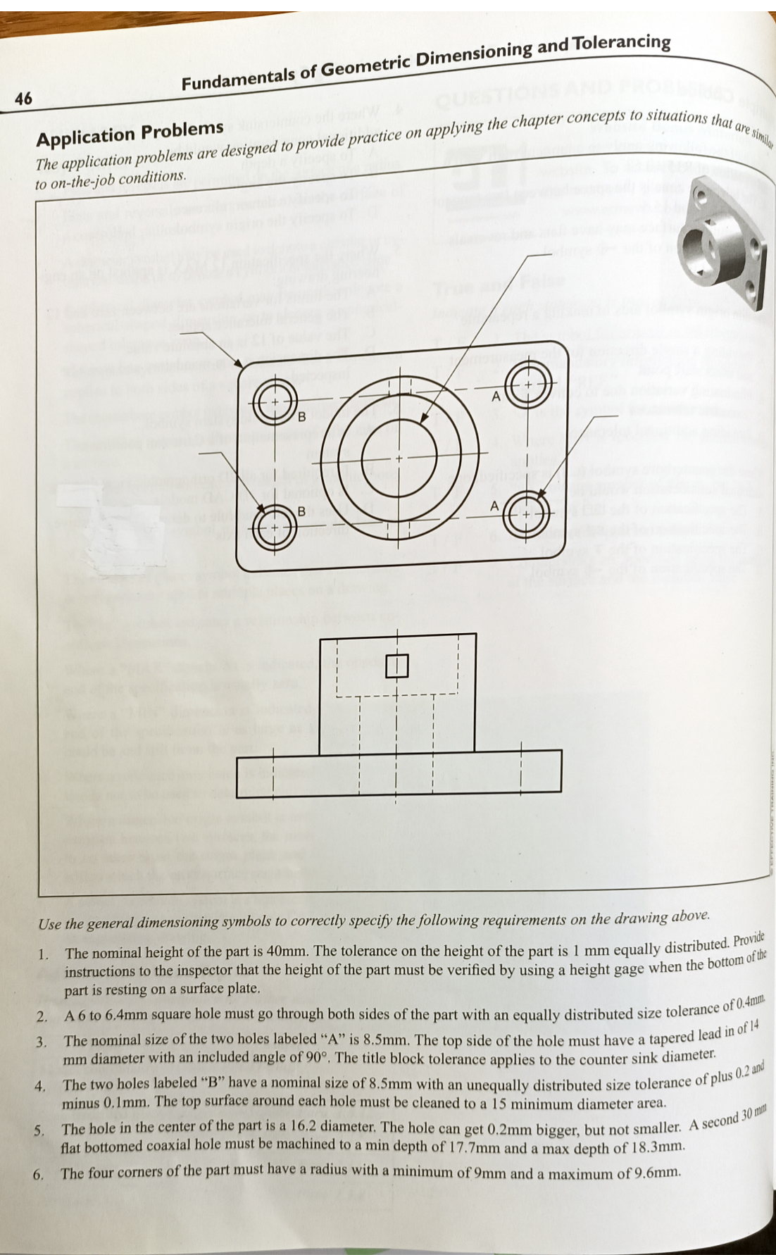 Solved 46Fundamentals of Geometric Dimensioning and | Chegg.com