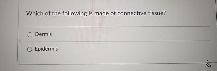 Solved Which of the following is made of connective | Chegg.com