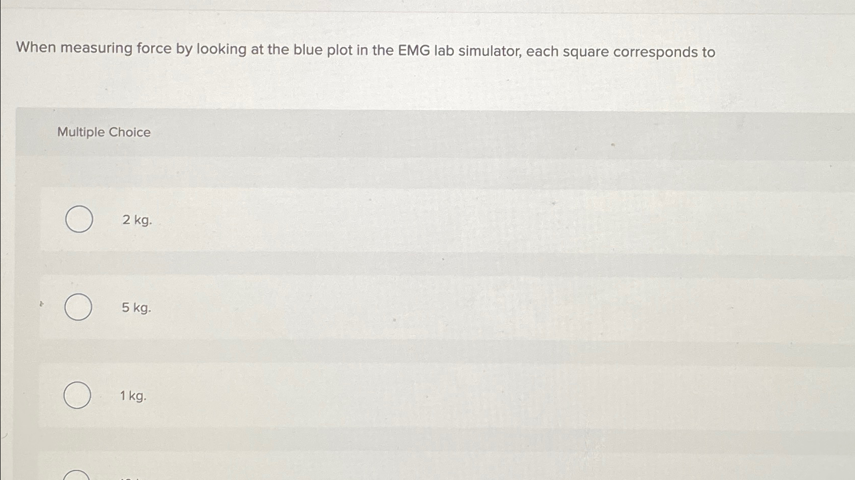 Solved When measuring force by looking at the blue plot in | Chegg.com