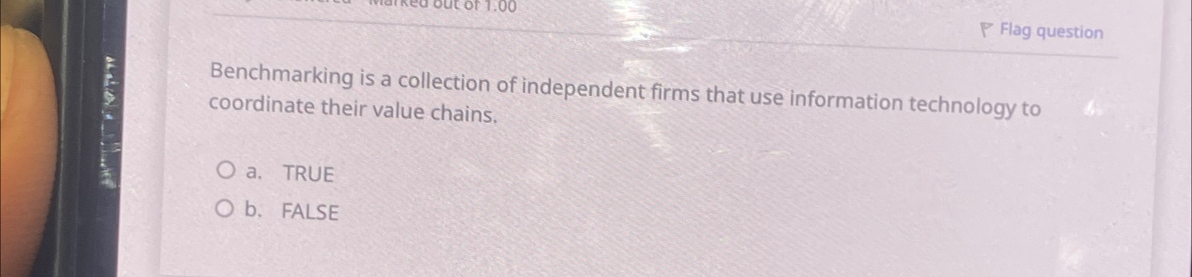 Solved Benchmarking is a collection of independent firms | Chegg.com