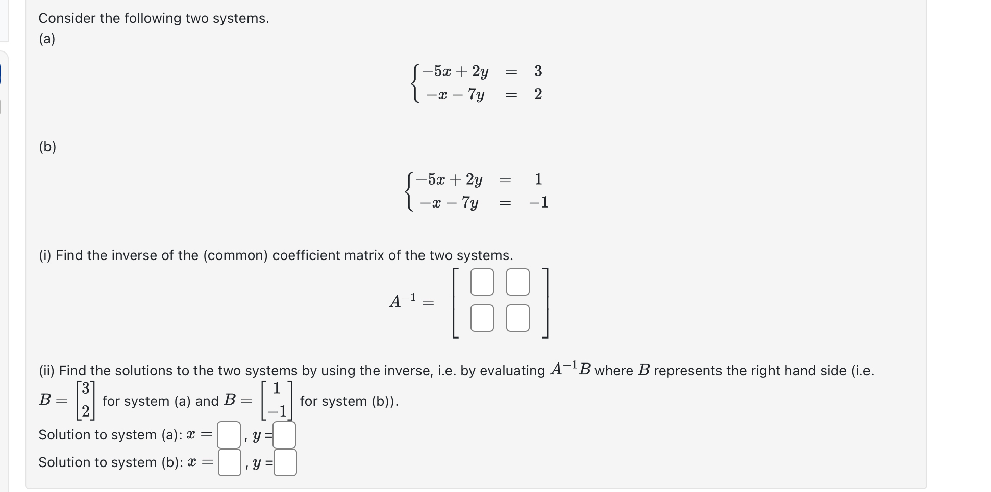 Solved Consider the following two | Chegg.com