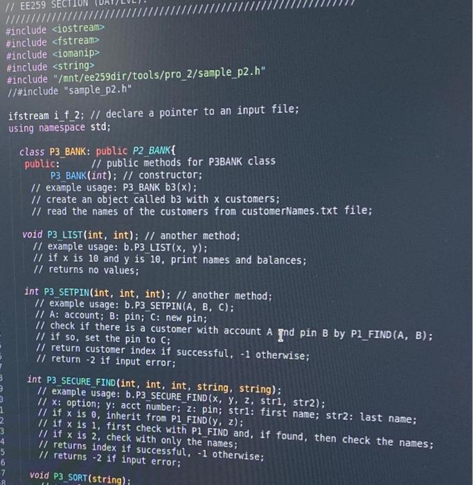 void P3 SORT(string); 1/ example usage: b.P3 SORT | Chegg.com