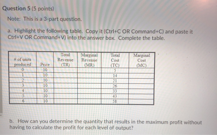 Solved Question 5 (5 points) Note: This is a 3-part | Chegg.com